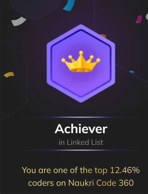 Achievement Coding Naukricode360 Linkedlist Topcoder Keeplearning