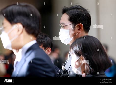Samsung Electronics Vice Chairman Jay Y Lee Jae Yong Lee Arrives To Attend A Court Hearing To