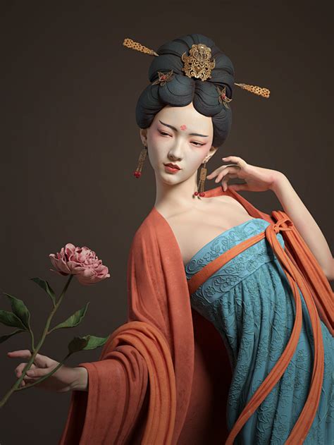 丽人行三维人物生物罗其胜 原创作品 Fg2jmx