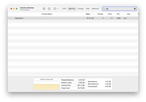 Idleassetsd Using Way Too Much Ram Rmacos