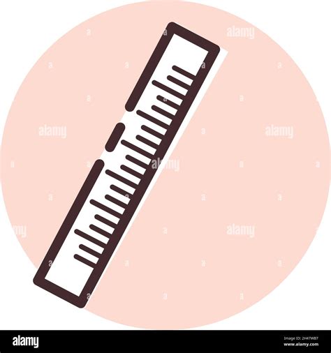 Small Ruler Illustration Vector On A White Background Stock Vector