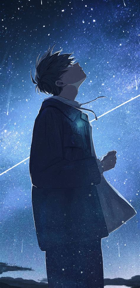 Galaxy Anime Boy Wallpapers Top Free Galaxy Anime Boy Backgrounds