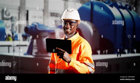 African Engineer Man Checking Industrial Facility Osha Inspection