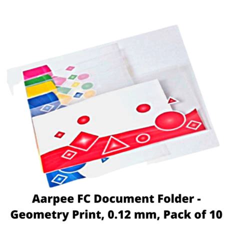 Aarpee Fc Size Geometry Print Document Folder Dpf 1228