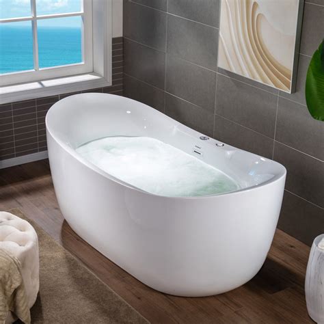 Woodbridge 72 Whirlpool Water Jetted And Air Bubble Freestanding Heated
