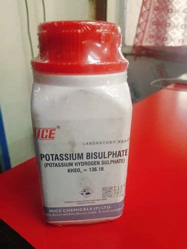 Laboratory Reagent Grade 500gm Potassium Bisulphate 98 500 Gm Jar At