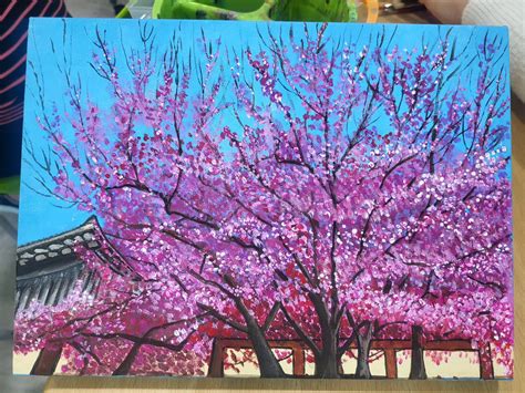 그림공방 한국미술공예협회 나무판에 그림과 캘리그라피 수업 수강상작품 풋사랑 나무판그림 나무판캘리그라피 벚꽃 봄브림 따뜻한그림 부산아크릴화 부산아크릴