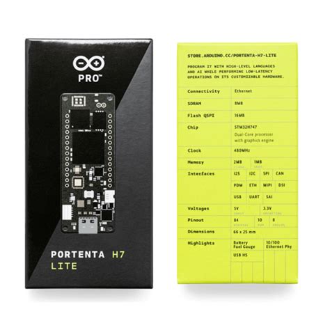 New Product Arduino Portenta H7 Lite Original Digiware