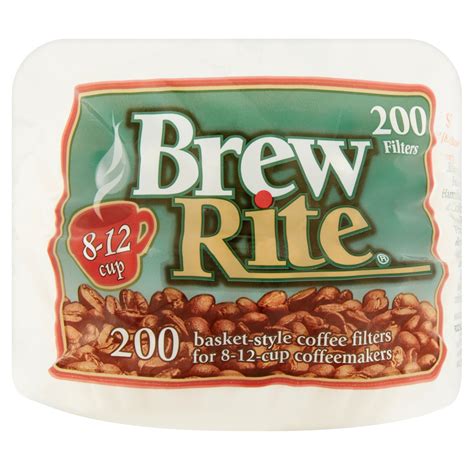Brew Rite Paper Coffee Filter 200 Pack