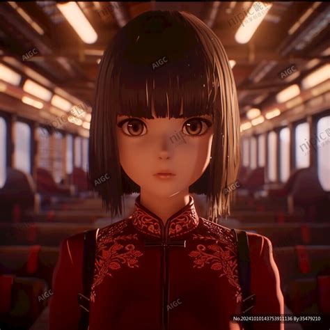 Ai创作图3d动画插图 Cgi角色 Cg少女 Cgi渲染 Cg插画 Cg动漫 3d女娃 日韩厚涂插画 厚涂插画 Cg人物 3d模型角色 高精