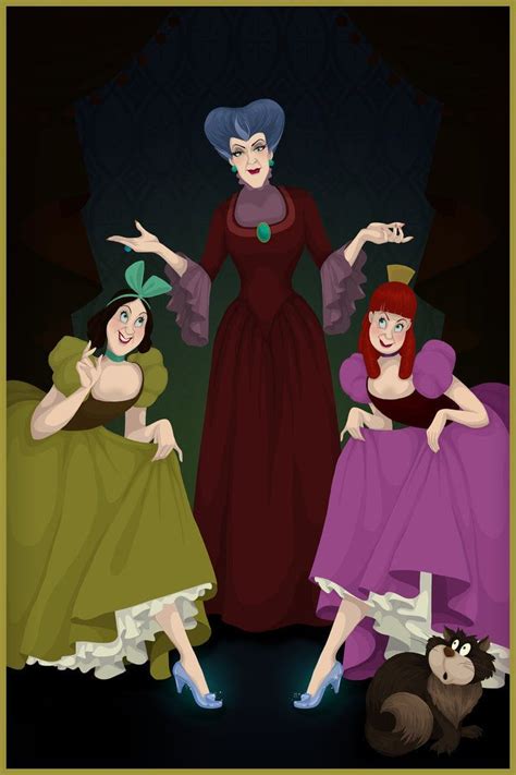 Drusilla Lady Tremaine And Anastasia Cinderella~by Justin Mctwisp