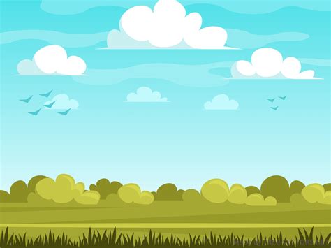 Cartoon Simple Nature Background Backgrounds Free Vectorsnet