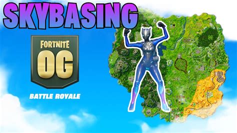 Sky Basing In Og Fortnite Youtube