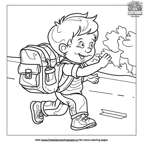 Delightful Kindergarten Back To School Coloring Pages