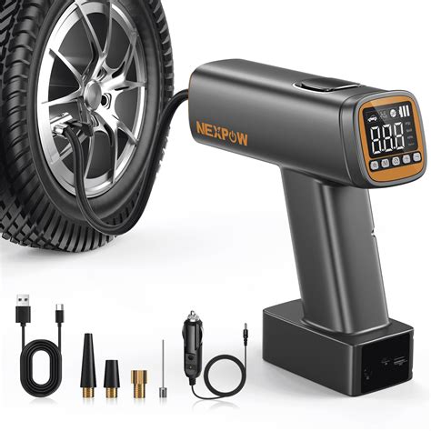 Nexpow Tire Inflator Portable Air Pump 160psi Air Compressor For Car