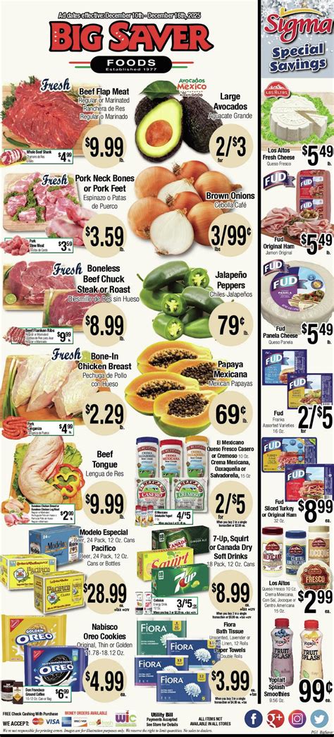 Big Saver Foods Weekly Ad 12 10 25 12 16 25 And Flyer Preview