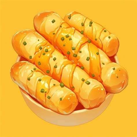 Premium Vector Hungarian Langos And Fried Bread Treat