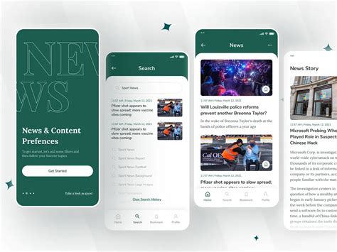 News App Ui Designs Themes Templates And Downloadable Graphic