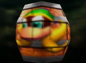 File Dk64 Tiny Kong Barrel Png Super Mario Wiki The Mario Encyclopedia