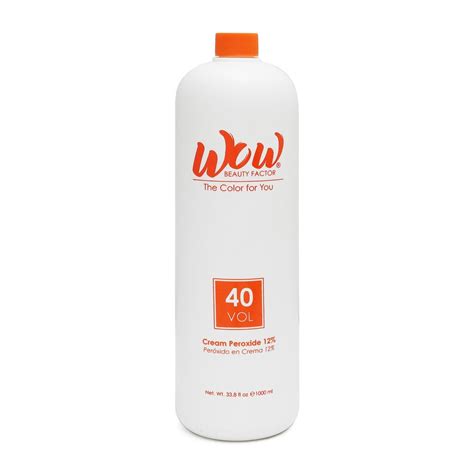 Peróxido Para Cabello Wow 40 Volúmenes 1 L