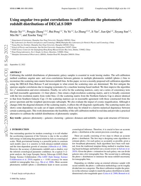 Pdf Using Angular Two Point Correlations To Self Calibrate The