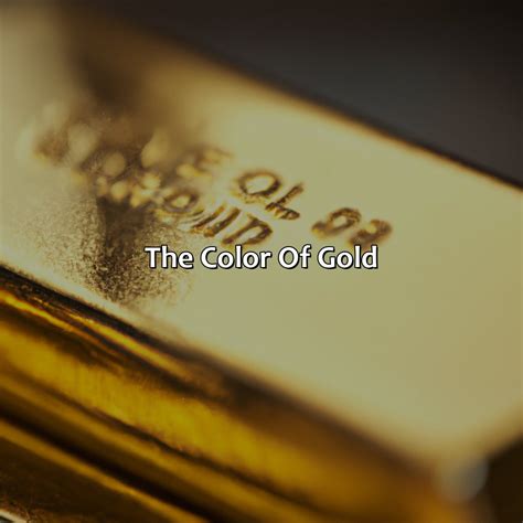 What Is The Color Of Gold Colorscombo Com