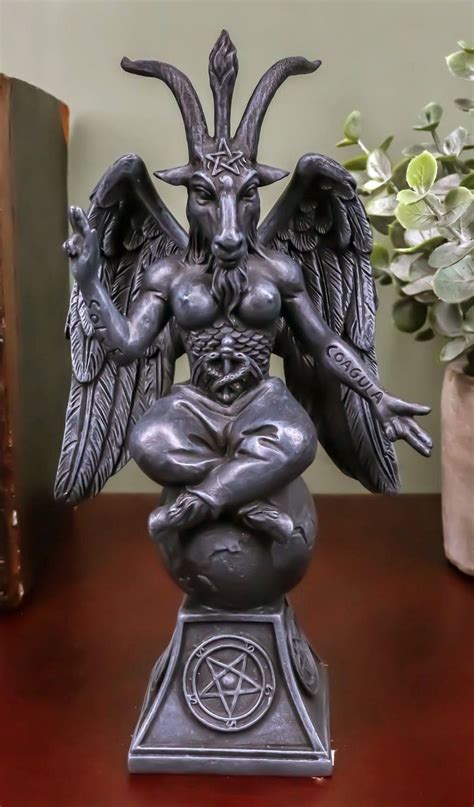 Large Pentagram Baphomet Statue Figurine The Sabbatic Goat