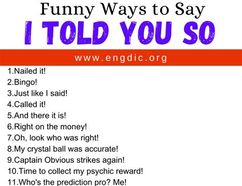 30 Funny Ways To Say I Told You So Engdic