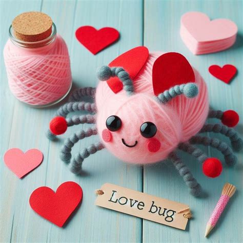 Crafting Handmade Love Bug Craft For Valentines Day Diy Ideas Decor