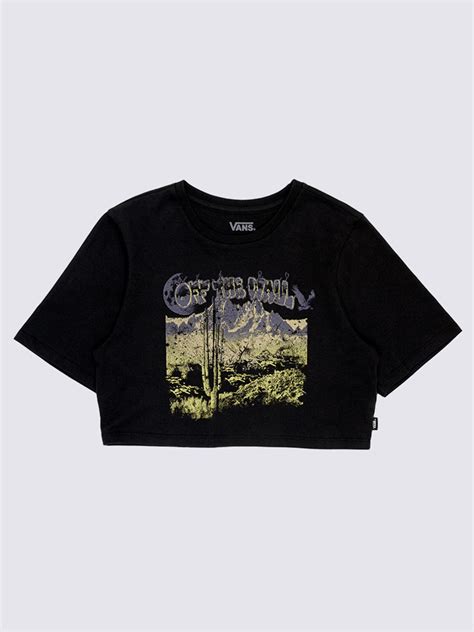 Vans Polera Manga Corta Mujer Desert Storm Negro Vans Ofertitas