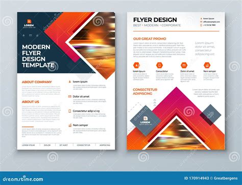 Flyer Design Modern Flyer Background Design Corporate Template Layout Flyer Mockup Concept