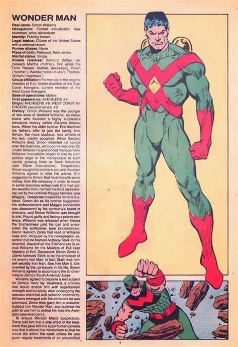 Marvel Wonder Man Amazing Man Dc Comics Wonderboy Dc Comic Book
