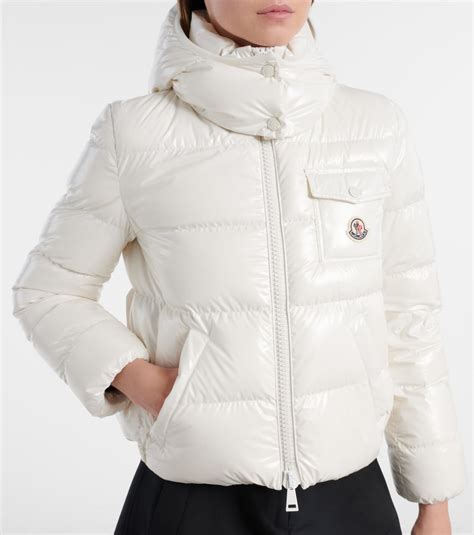 Chaqueta De Plumas Con Logo En Blanco Moncler Mytheresa