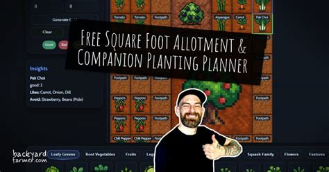 Free Allotment Planner Uk Square Foot Gardening Tool