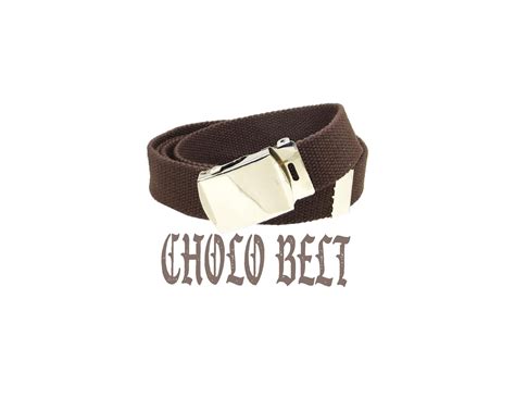 Brown Military Style Canvas Cholo Belt Etsy