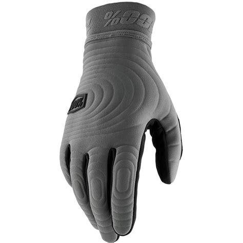 100 Brisker Xtreme Bike Gloves Charcoal Bike24