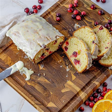 Cranberry Orange Bread With Orange Zest Glaze Feeding Your Fam