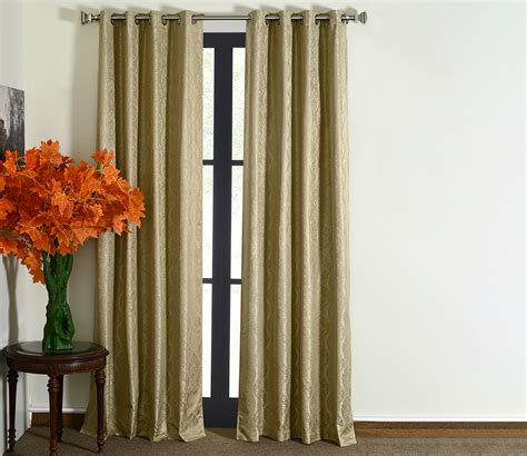 Buy Darkening Light Blocking Parda Set Of 2 Semi Blackout Curtains Beige 5 Feet Online In