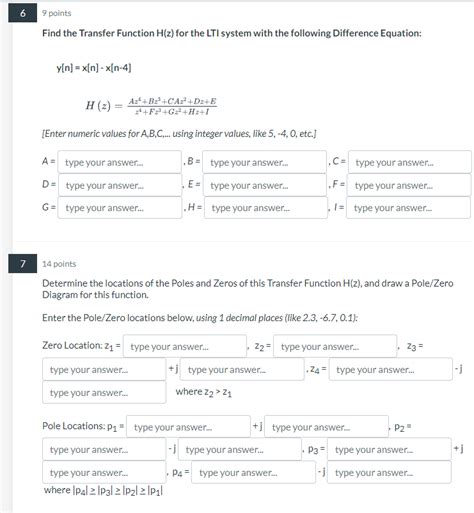 solved find the transfer function h z for the lti system