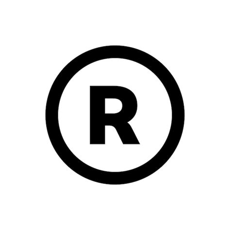 Premium Vector Registered Trademark Symbol