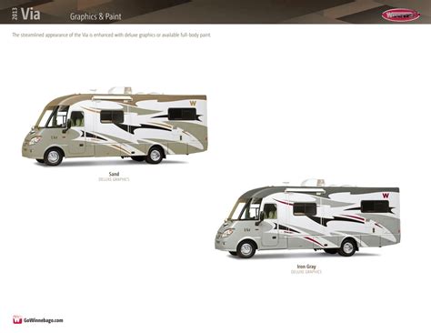 2013 Winnebago Via Brochure Download Rv Brochures
