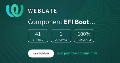 Efi Boot Editor Glossary — English Hosted Weblate