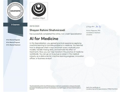 Shayan Rahimi Shahmirzadi On Linkedin Deeplearningai Coursera
