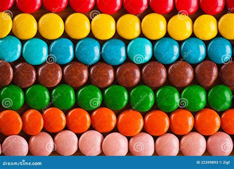 Colored Round Chocolate Candies Stock Image Image Of Crockery Dainty 22399893