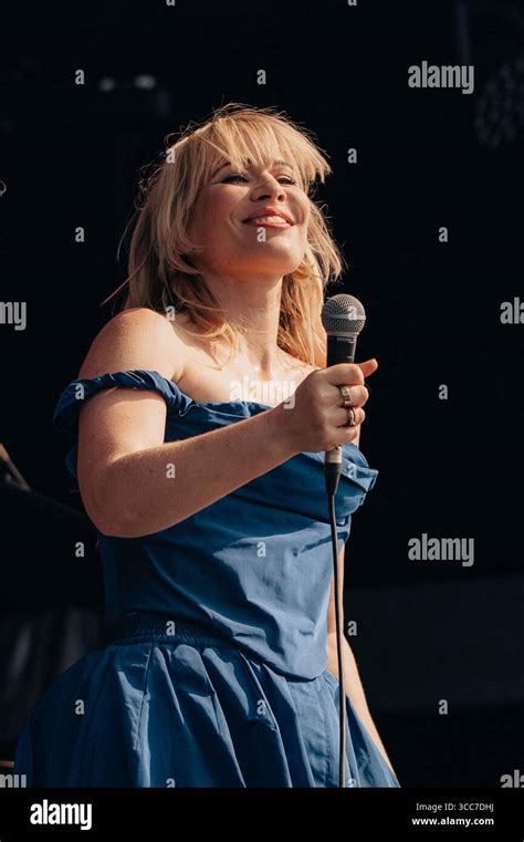 Newquay Cornwall Uk 10082025 Natasha Beddingfield Live Concert At Boardmasters Music