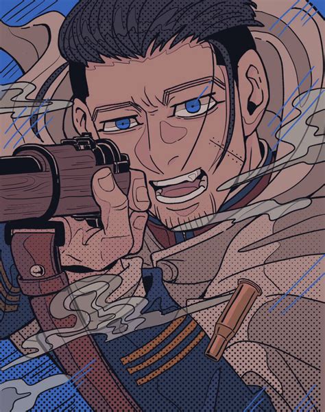 Safebooru 1boy Black Hair Blue Eyes Blue Jacket Bolt Action Brown