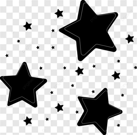 The Black Stars Vector Star Sticker Stars Background Black Stars Png