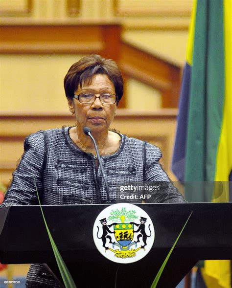 Gabons Senate Speaker Rose Francine Rogombe Is Sworn In As Acting Nieuwsfotos Getty Images