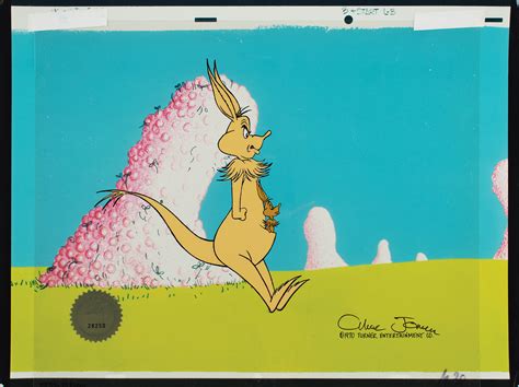Jane And Rudy Kangaroo Production Cel From Horton Hears A Who Signed