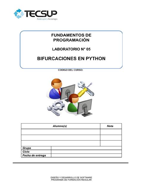 Lab 05 Bifurcaciones En Python Pdf Python Lenguaje De Programación Programa De Computadora